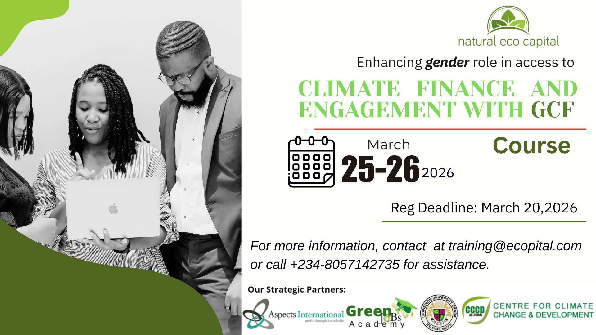 Enhancing Gender Roles in Access To Climate Finance And Engagement With ...